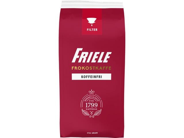 KAFFE FRIELE KOFFEINFRI FILTERMALT 250G - Blekkhuset.no