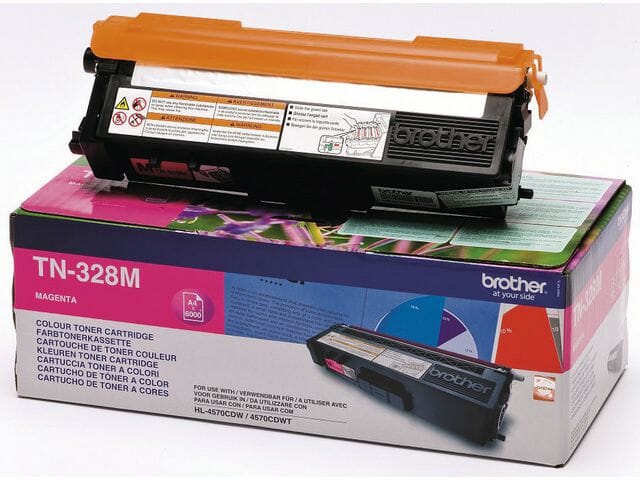 TONER BROTHER TN328 MAGENTA 6K - Blekkhuset.no